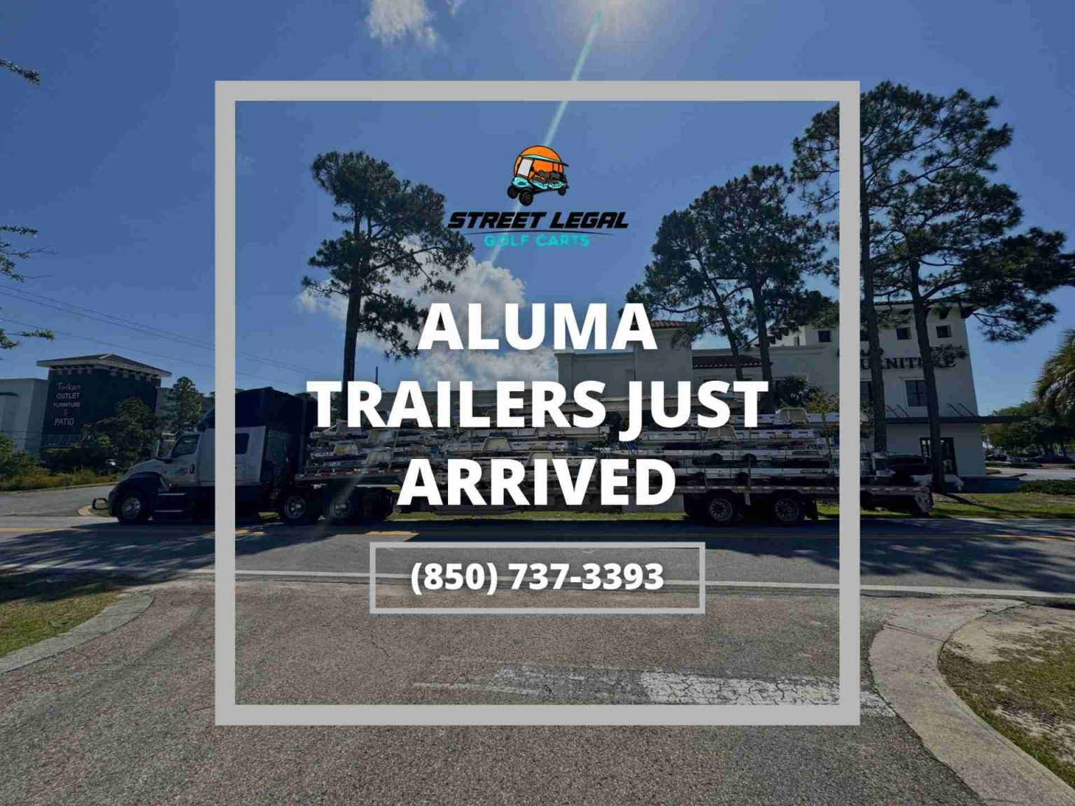 Our First Shipment of Aluma Trailers Has Arrived! | Street Legal Golf Carts